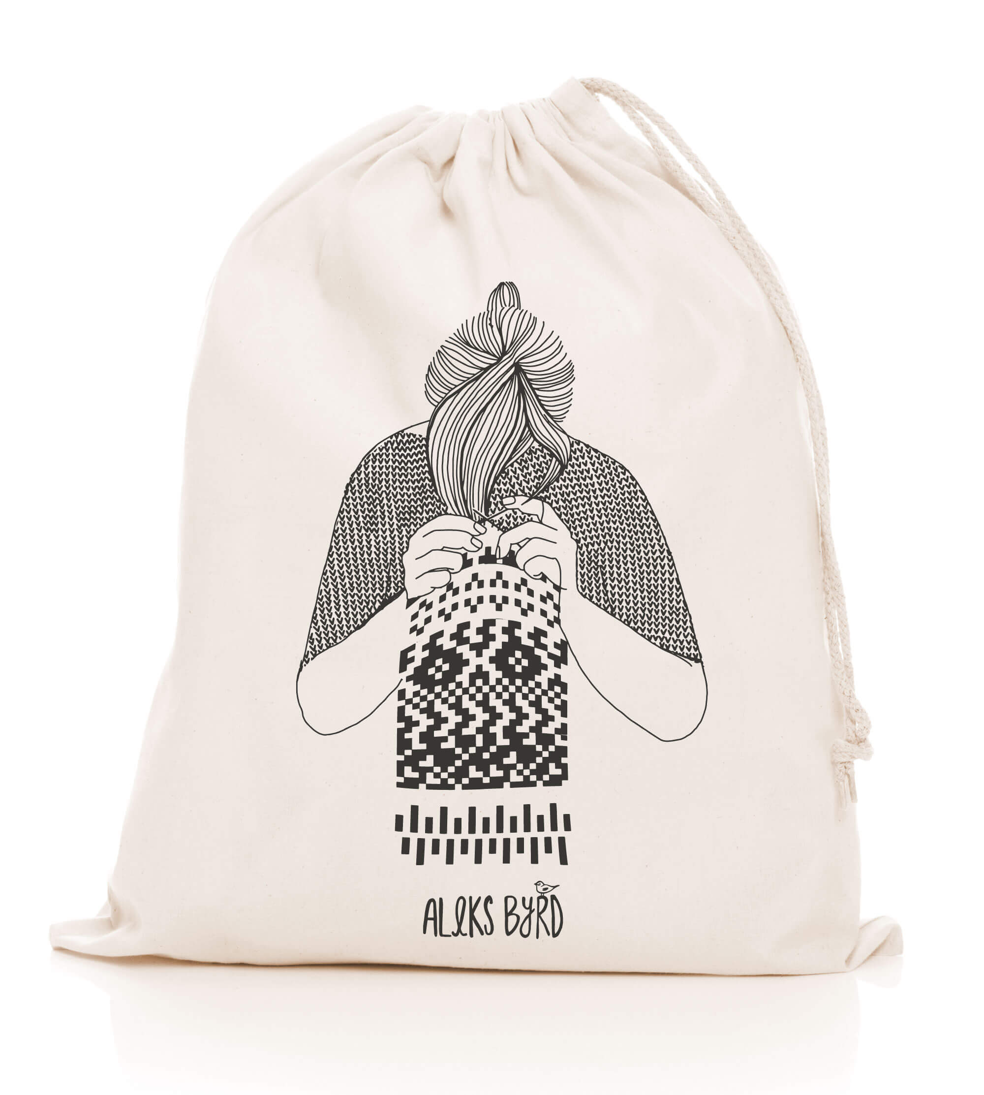 Tribe Yarns cotton drawstring bag