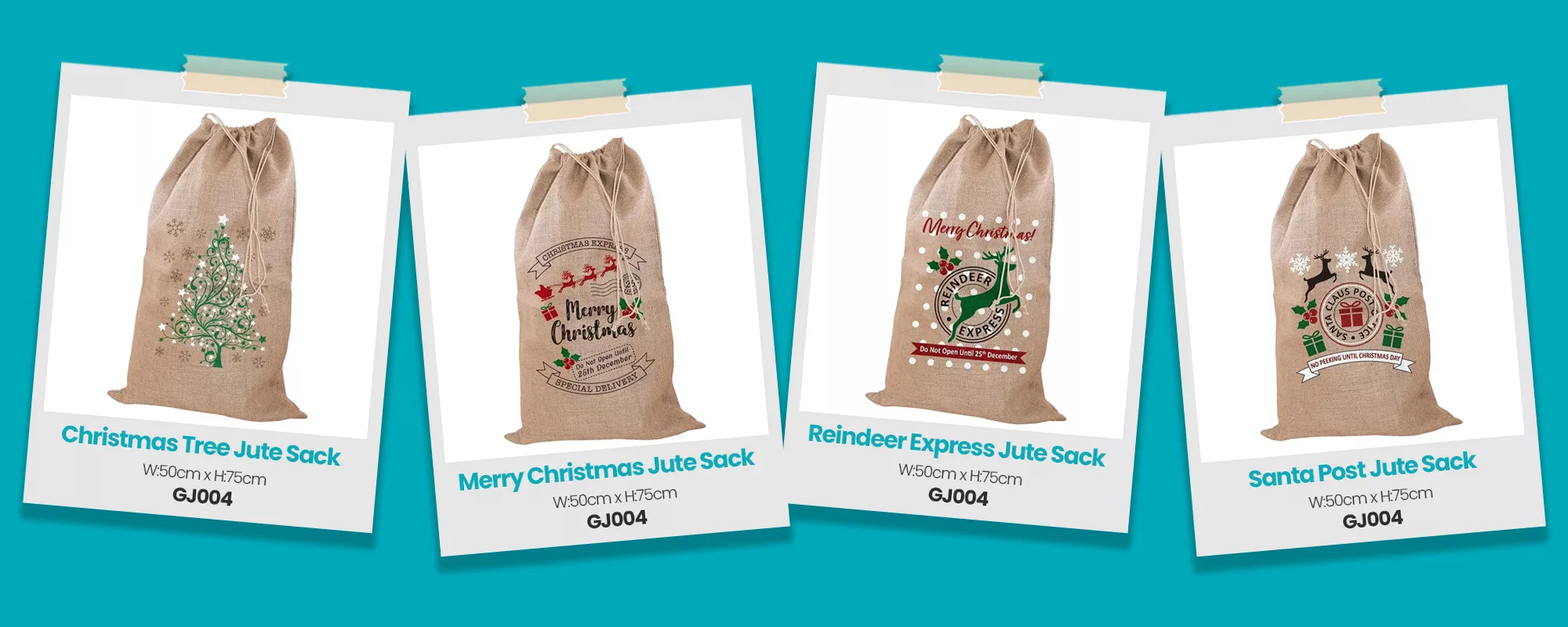 Christmas Gift Bags | Festive Promotional Tote Bags | GoJute